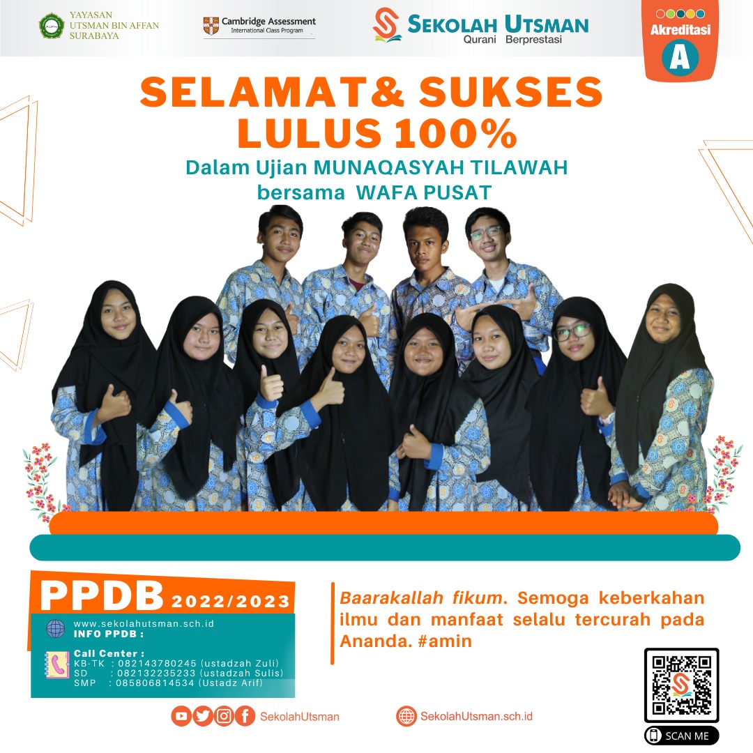 Sertifikasi Tasmi’ SD dan SMP SIT Utsman Bin Affan - Sekolah Islam Terpadu